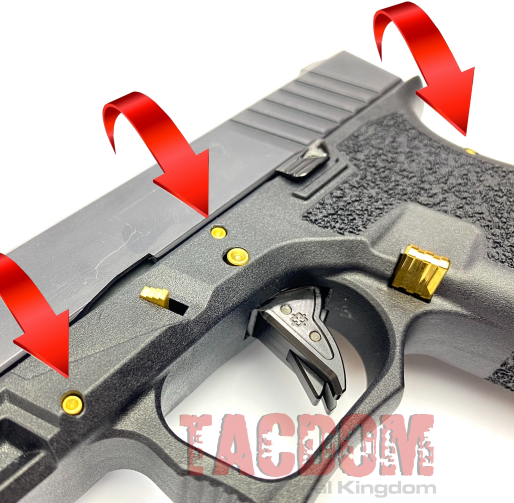 Cross Armory Gold UPGRADE Performance Kit for Polymer80 P80 Extended ...