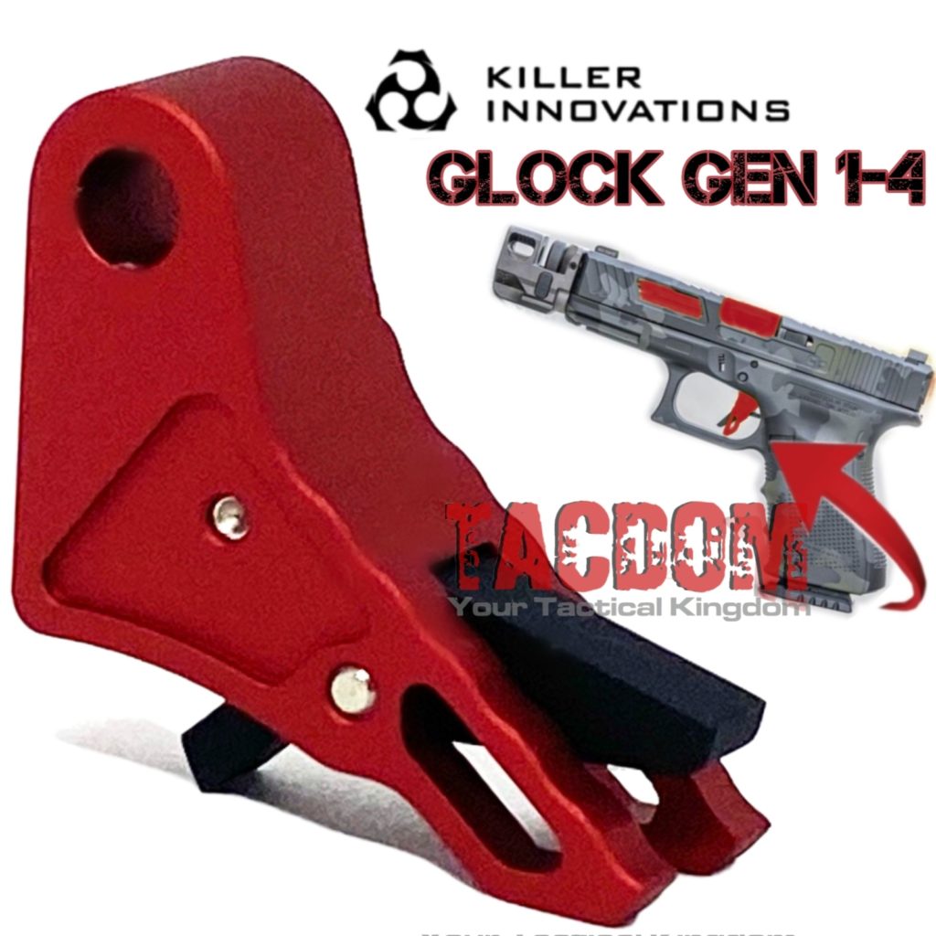 Killer Innovations Velocity Trigger for Glock Gen 1 2 3 4 Red Black ...