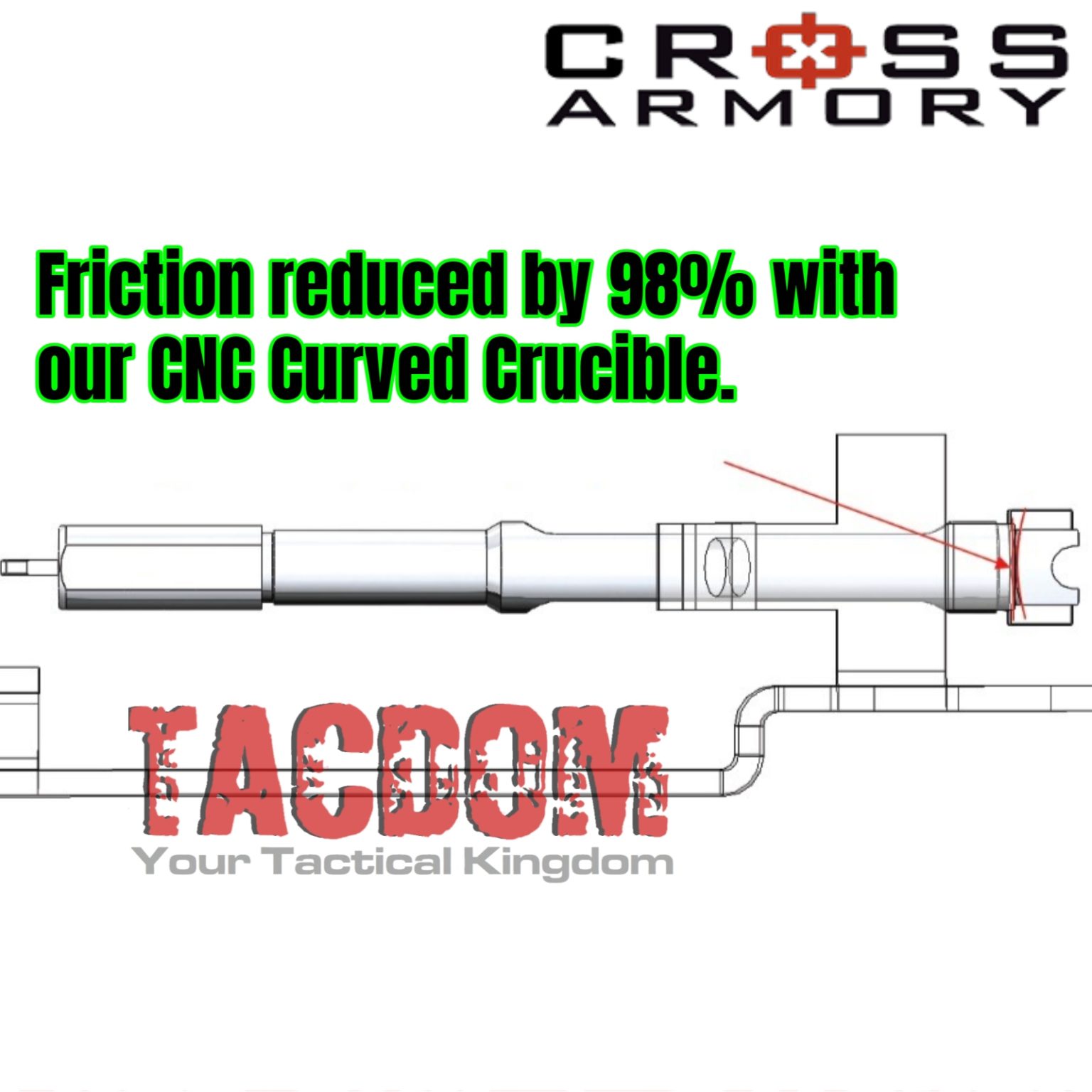 CROSS ARMORY USA “Drop-In” Flat Face HYBRID Trigger for Glock 42 43 43x ...