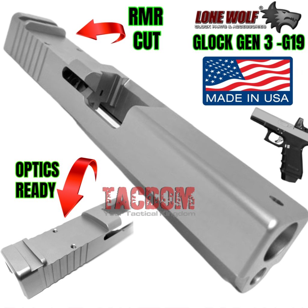 LONE WOLF AlphaWolf Slide for Glock 19 Gen 3 RMR Cut Polymer 80 PF940C ...