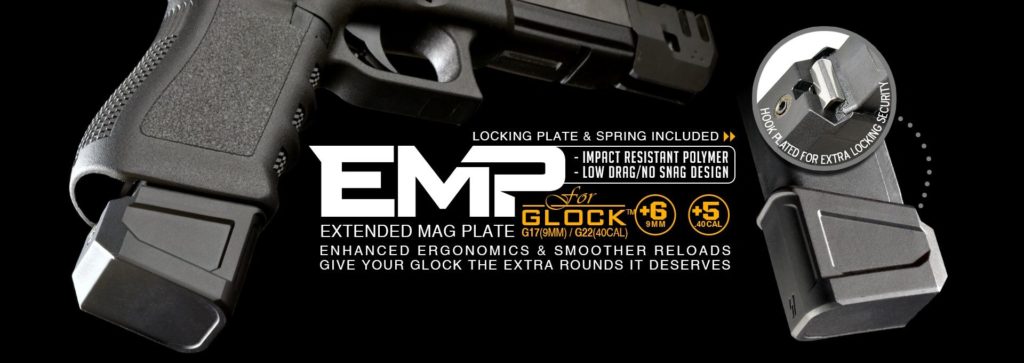 Strike Industries EMP base plate for Glock G17(9mm) +6 Rounds / Glock ...