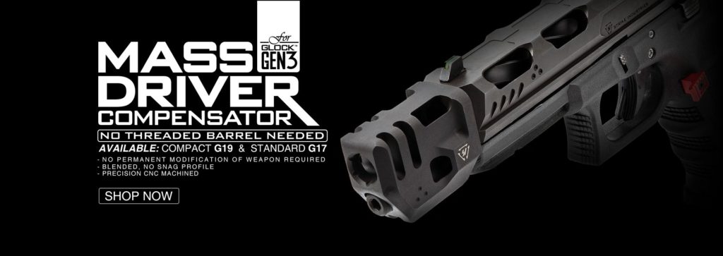 Strike Industries GEN 3 Mass Driver Comp for GLOCK Gen3 17 & 19 models ...
