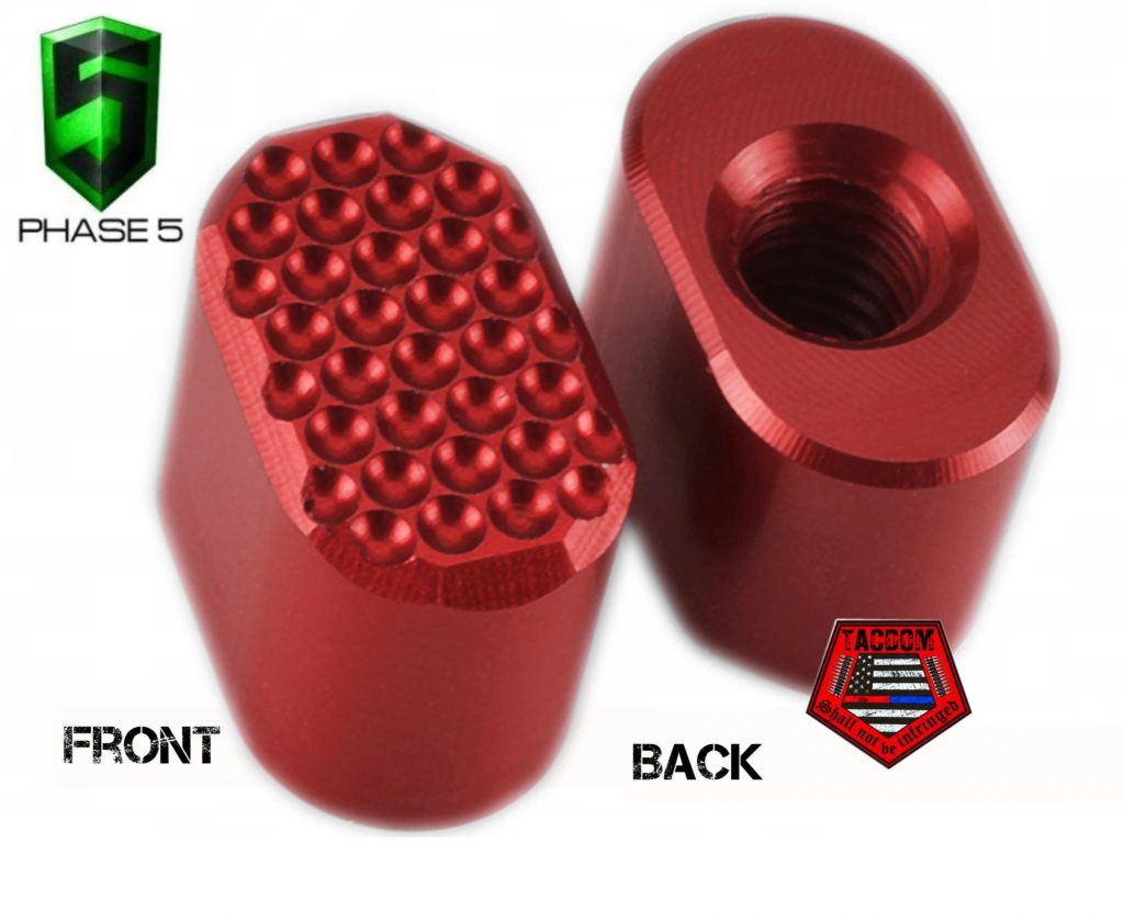 Phase 5 MAGAZINE AR Button Release DIMPLE Style in Black Red Blue Grey ...