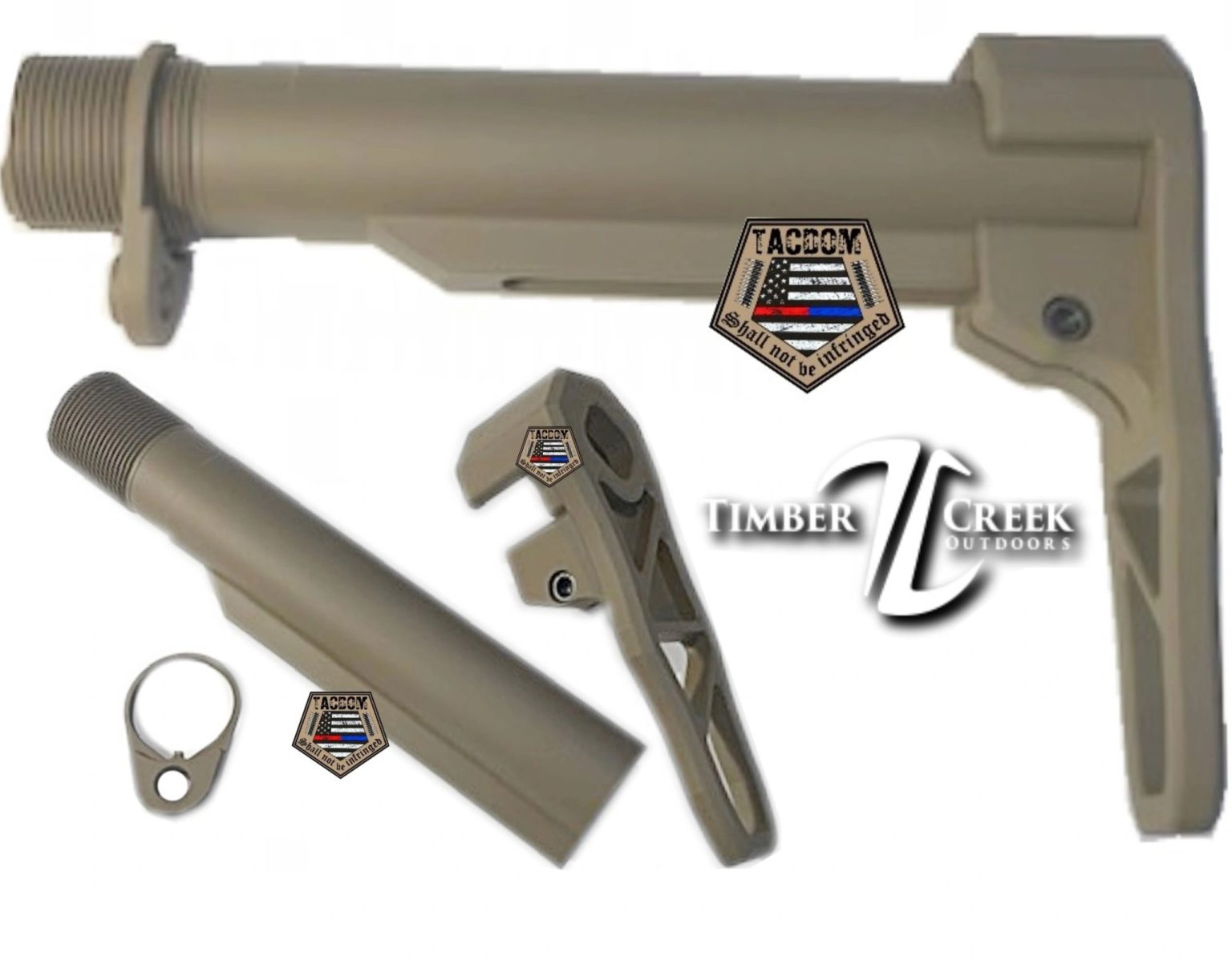 Timber Creek Outdoors Minimalist KIT in FDE for AR15 Platform Includes ...