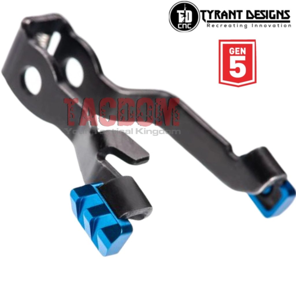 Tyrant Designs Extended Slide Stop Release for GEN 5 Glock Red Blue ...