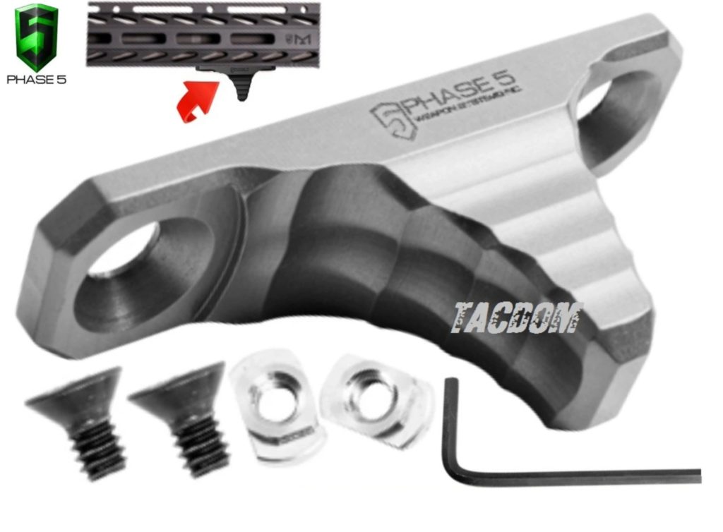 PHASE 5 MINI MLOK Hand Stop in Black Red Blue and Silver Grey – TACDOM