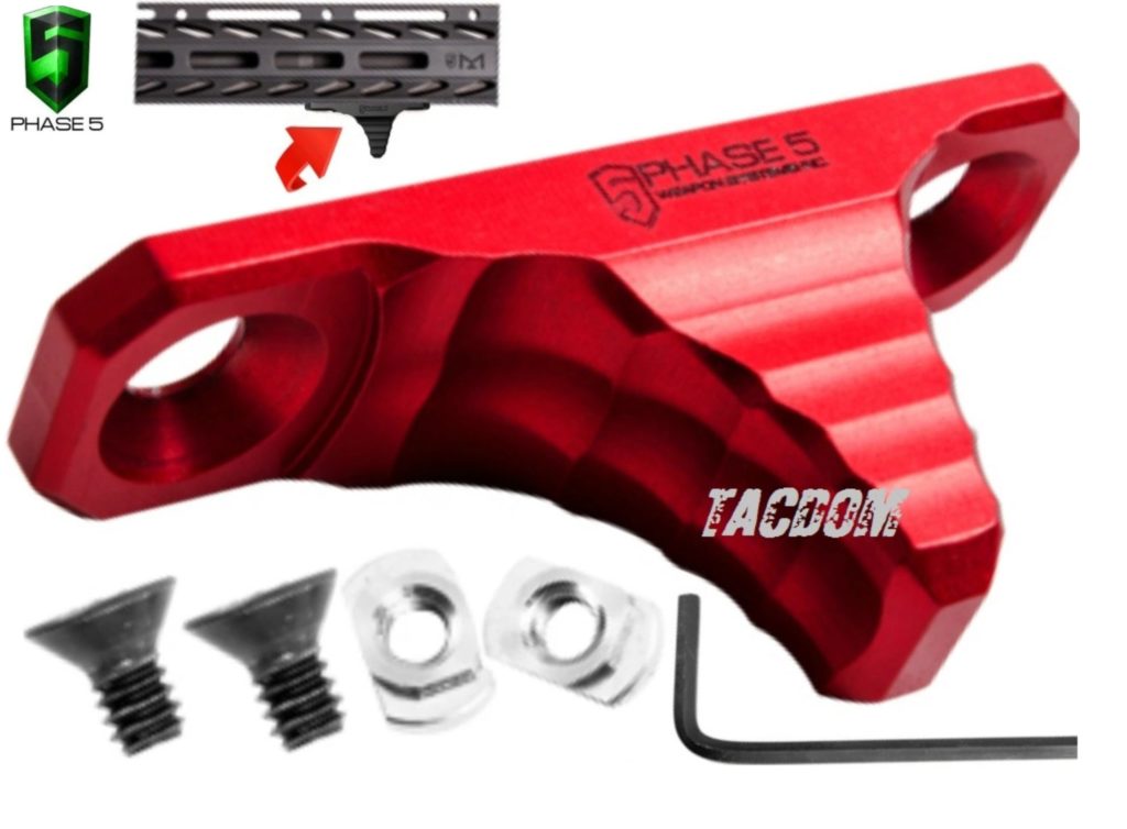 PHASE 5 MINI MLOK Hand Stop in Black Red Blue and Silver Grey – TACDOM