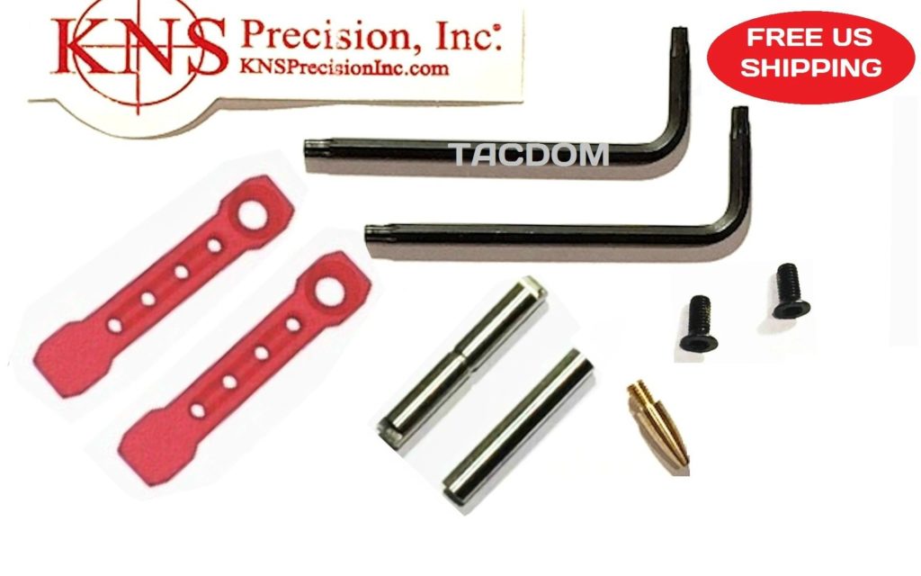 KNS GEN 2 MOD 2 RED .154 Anti Rotation Trigger Hammer Pins AR15 AR – TACDOM