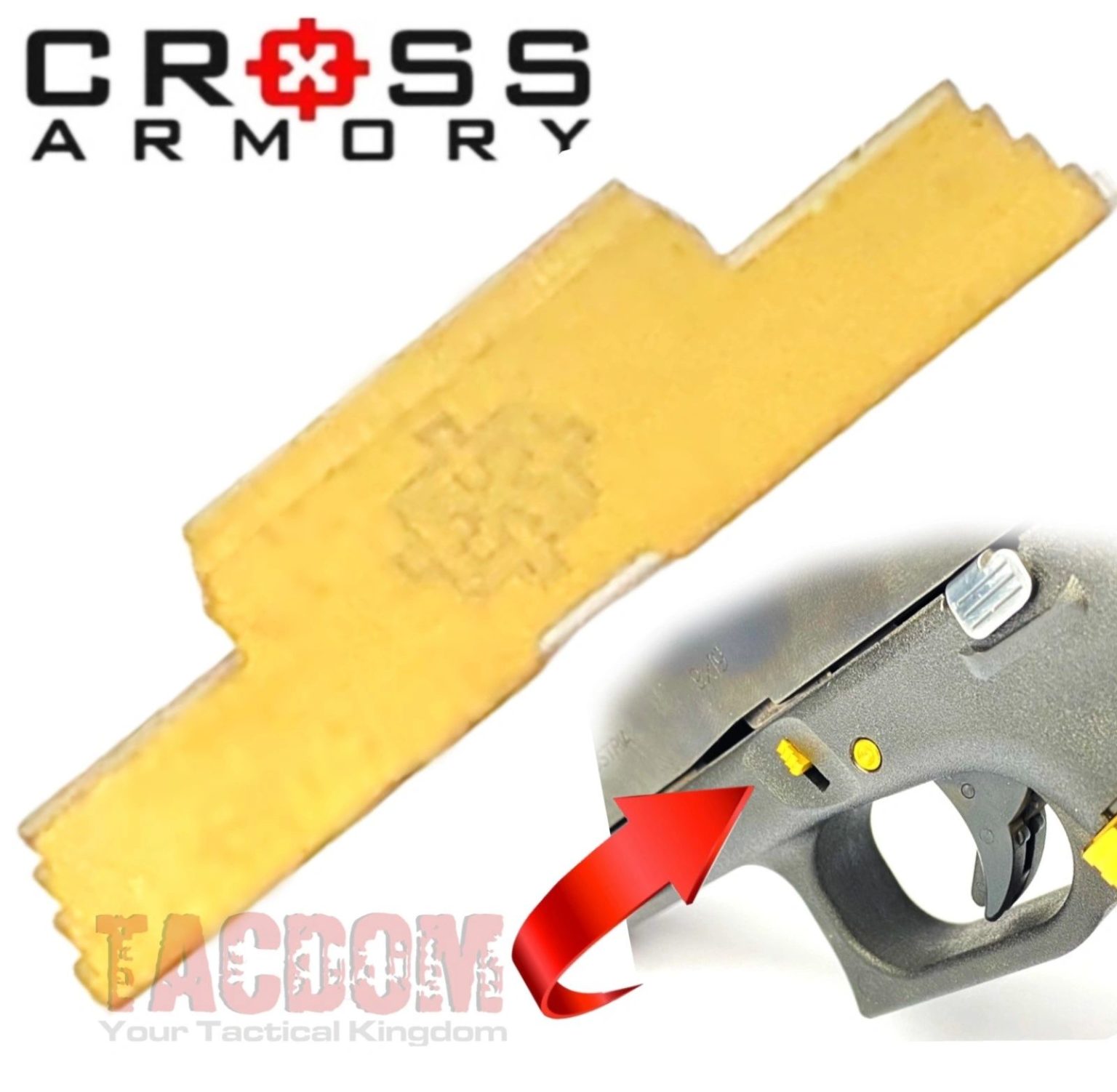 Cross Armory for Glock Gen 1 2 3 4 5 and Polymer80 TiN Gold EXTENDED ...