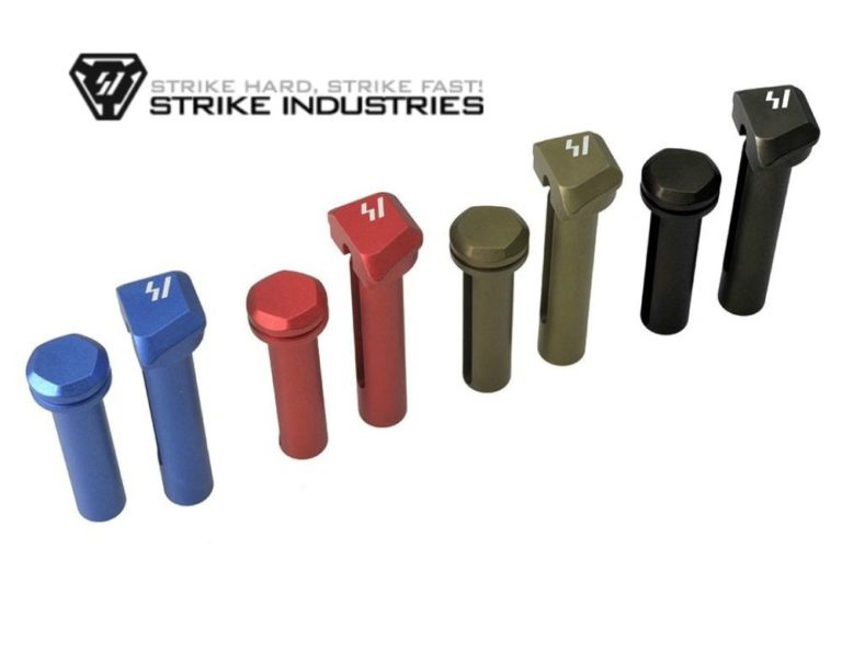 Strike Industries Extended Pivot Takedown pins AR15 Milspec Black Red ...