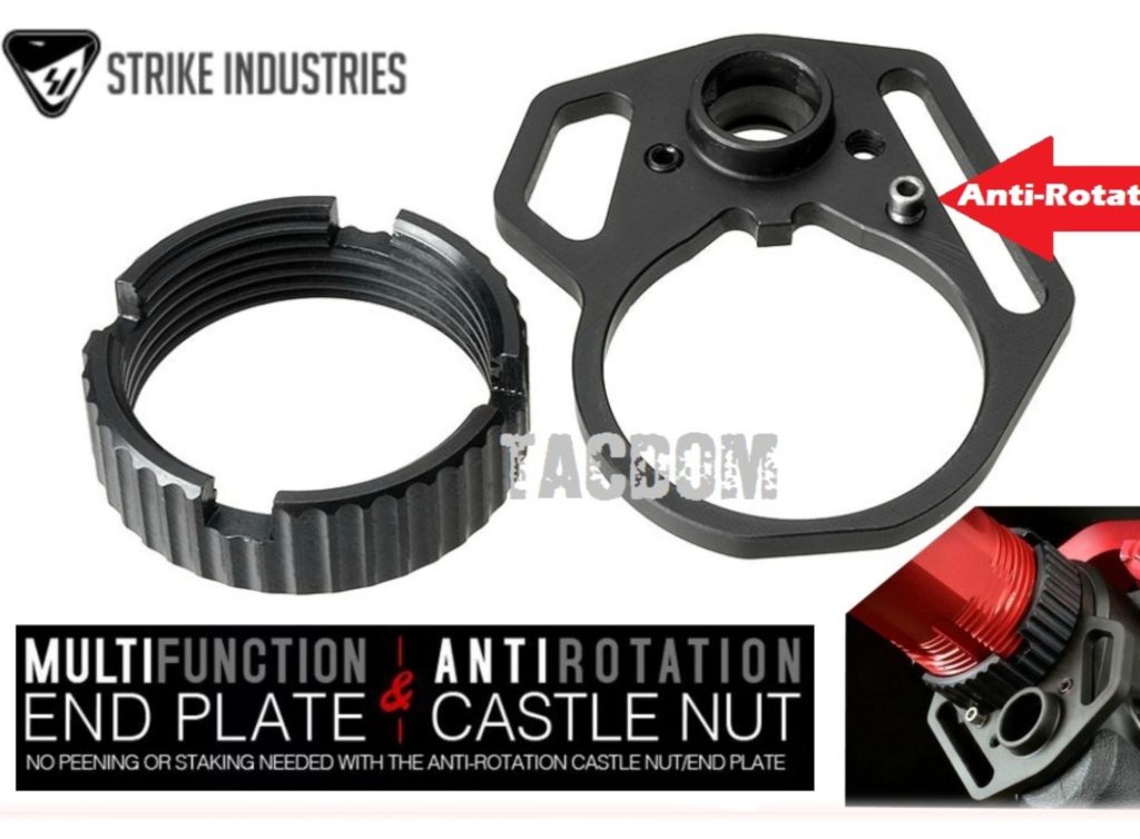 Strike Industries AR Multi-Function End Plate and Anti-Rotation Castle ...