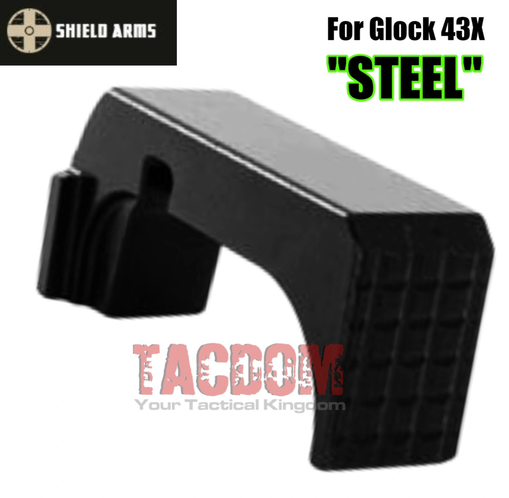 SHIELD ARMS for Glock 43X & 48 STEEL Magazine / Catch Release for use ...