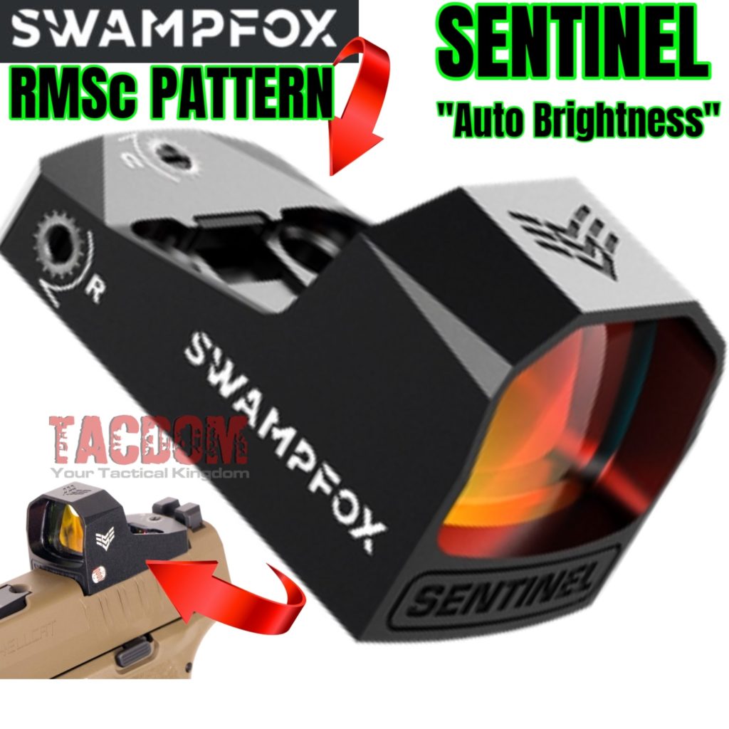 Swamp Fox SENTINEL MANUAL BRIGHTNESS Optics MICRO REFLEX Sight RMSc ...