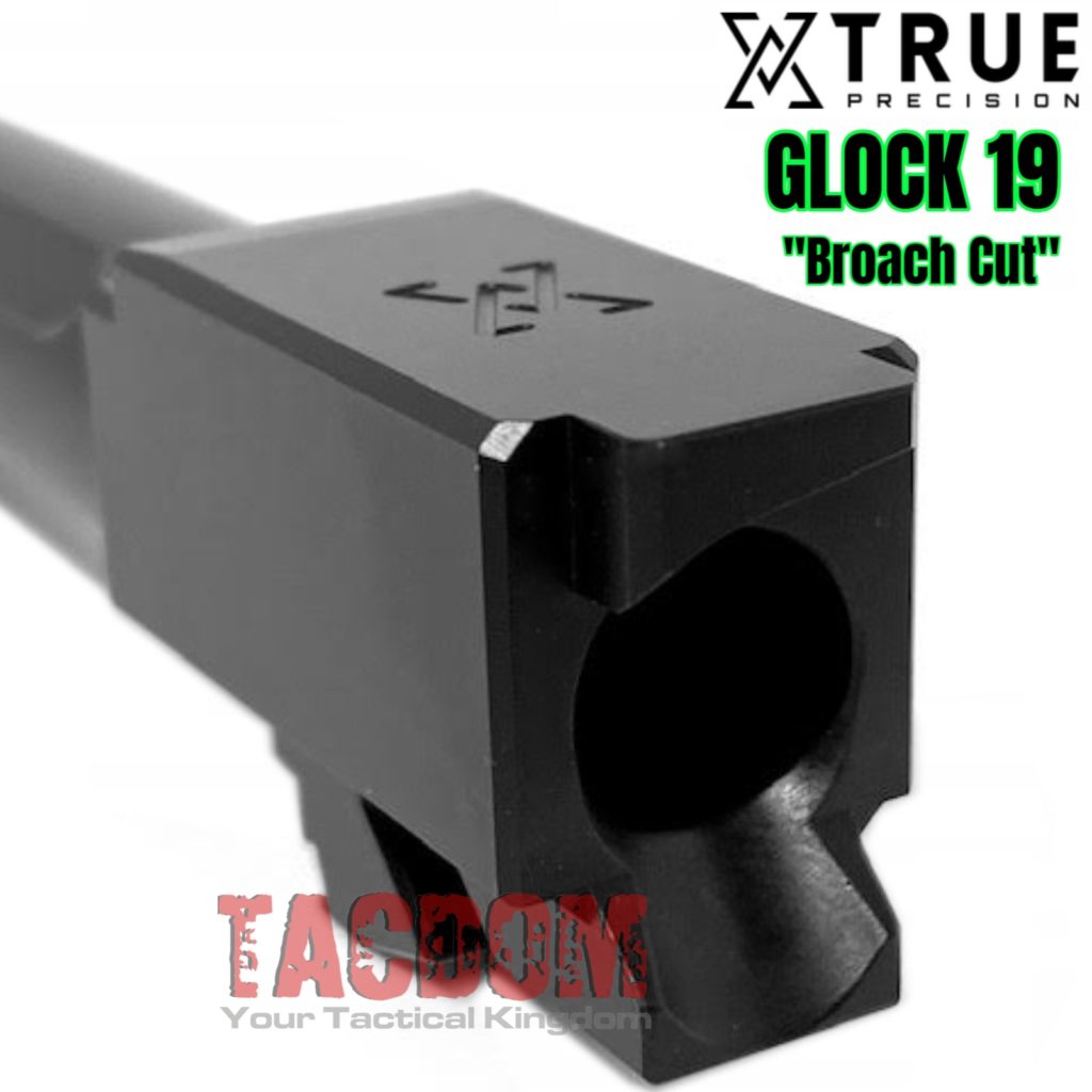 TRUE PRECISION BLACK NITRIDE FLUTED BROATCH CUT Barrel for GLOCK 19 ...