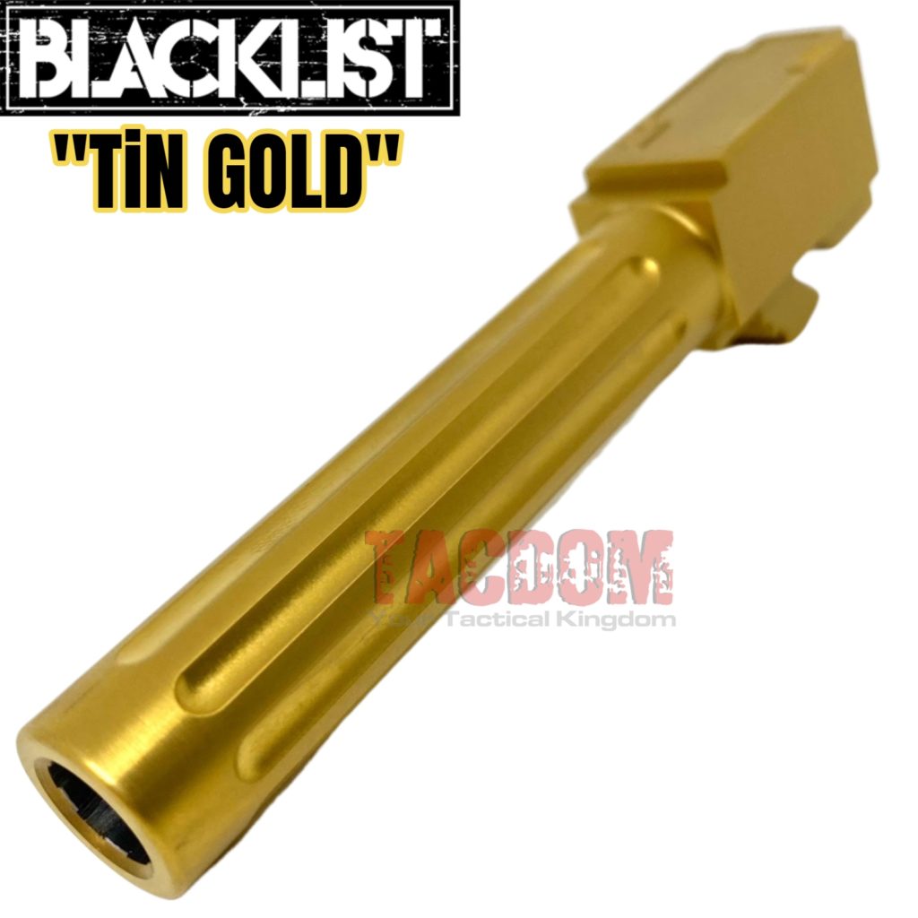 BLACKLIST INDUSTRIES GOLD TiN Barrel for GLOCK 19 GEN 1-5 P80 PF940C ...
