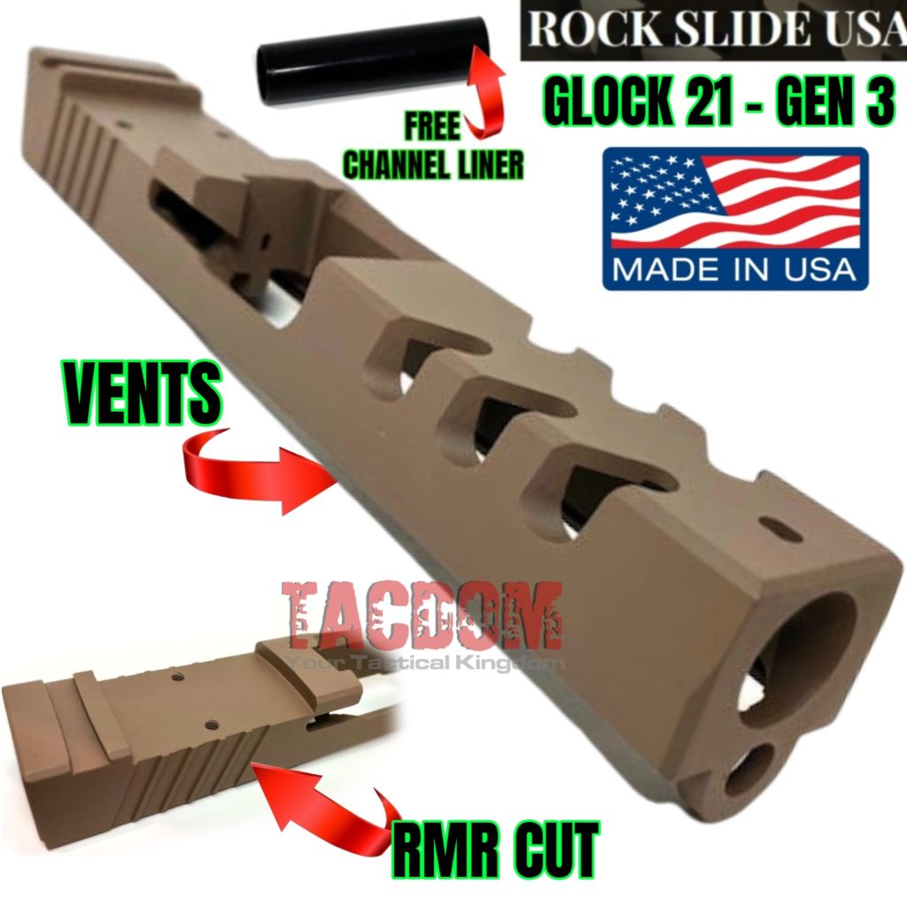 ROCK SLIDE USA RS2 RMR CUT Slide for Glock 19 Gen 3 Polymer 80 PF940C ...