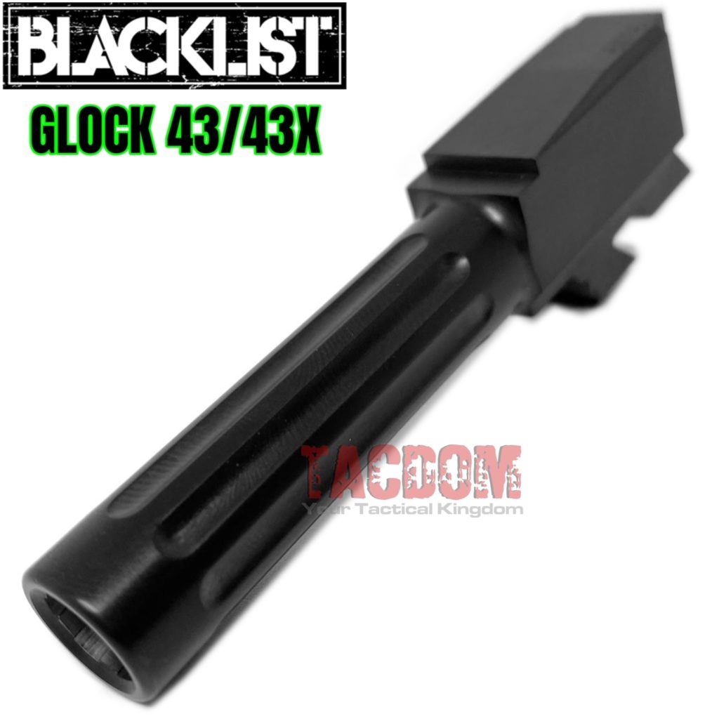 BLACKLIST INDUSTRIES BLACK Armor Barrel for GLOCK 43 / 43X GEN 1-4 P80 ...