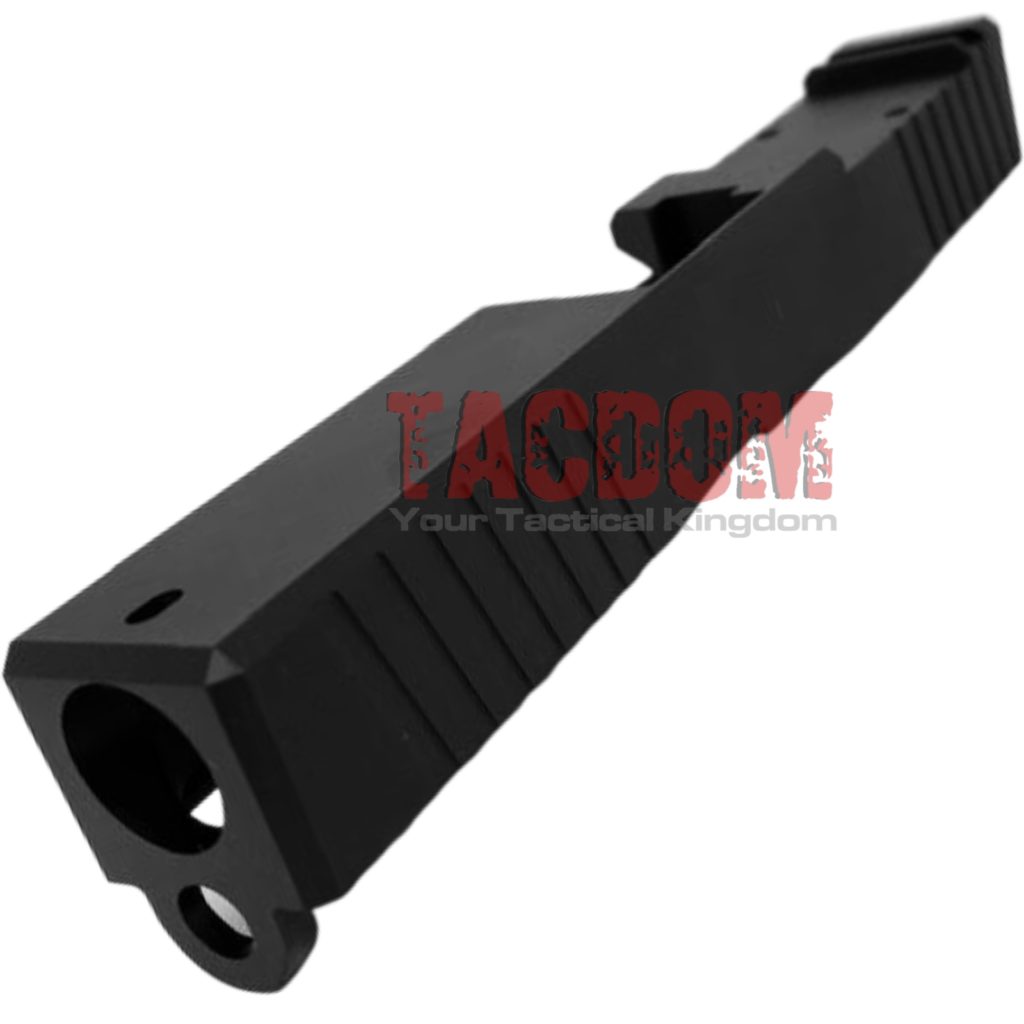 AGGRESSIVE ARMS DOUBLE PORTED RMSC optic cut Slide in FDE for GLOCK 43 ...