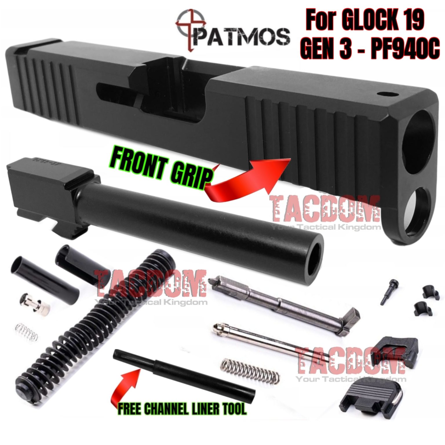 TRUE PRECISION SPECTRUM RAINBOW “CHAMELEON” AXIOM SLIDE for GLOCK PF9SS ...
