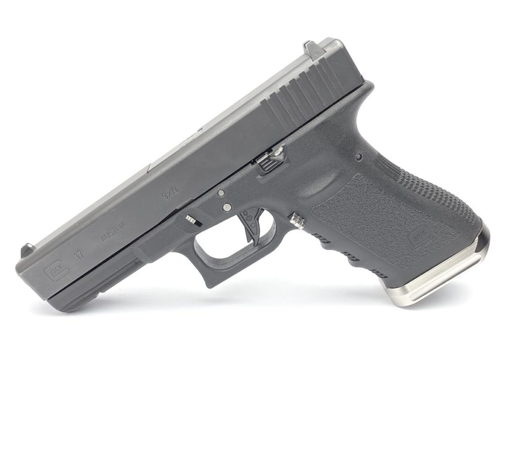 Cross Armory Enhanced Glock CNC Aluminum Flared Magwell Satin Silver ...