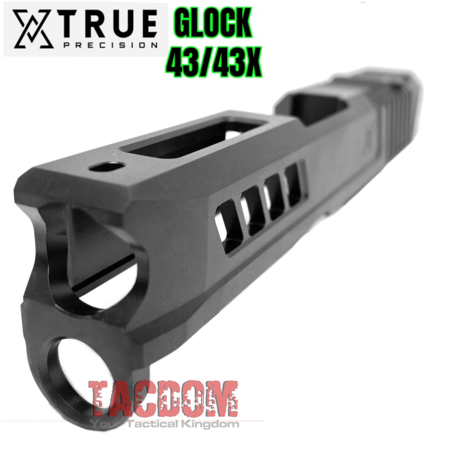 TRUE PRECISION SPECTRUM Stealth GREY AXIOM SLIDE for GLOCK PF9SS 43 43X ...