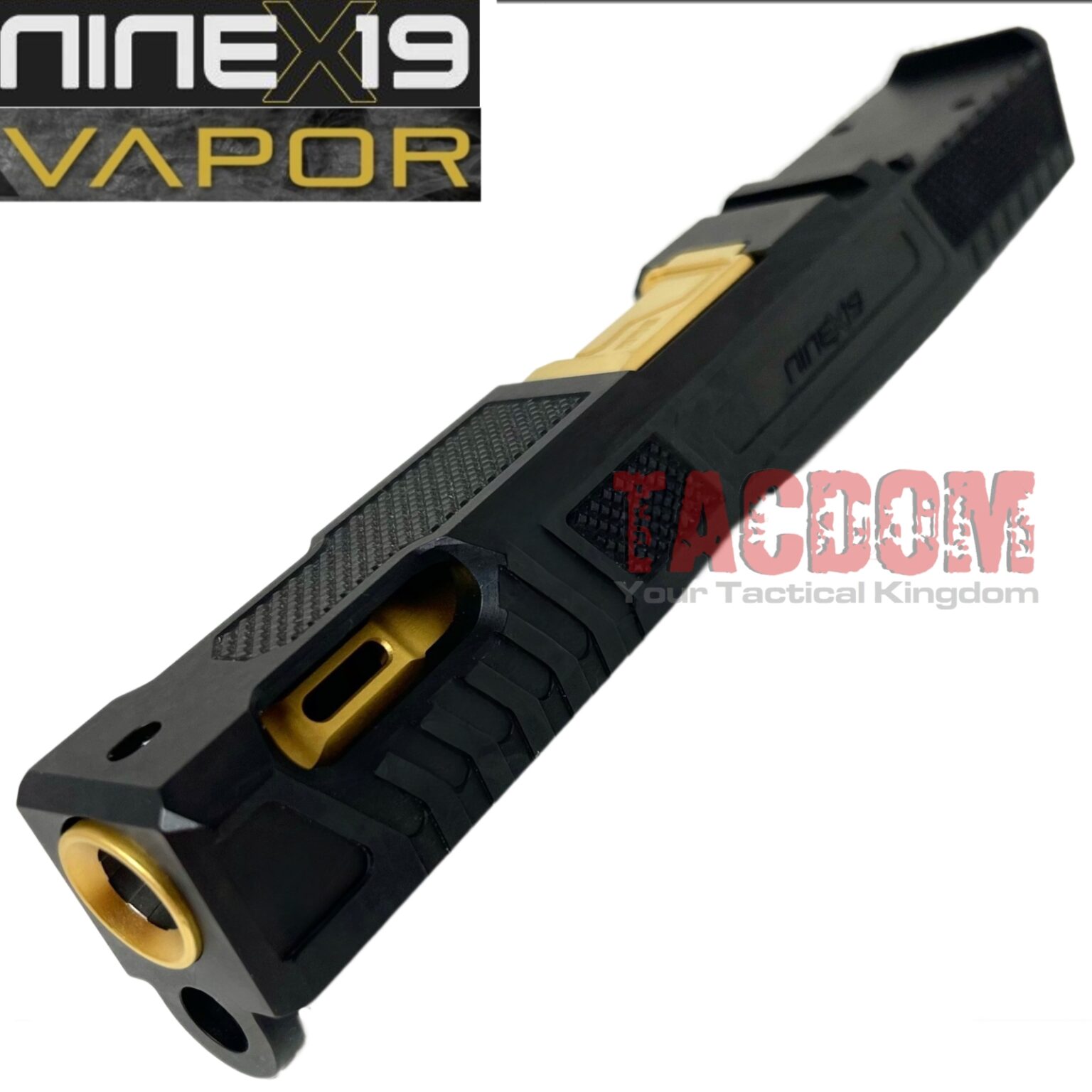 NINEX19 Vapor Ported Slide & Ported GOLD Barrel COMBO – Glock 19 Gen 3 ...