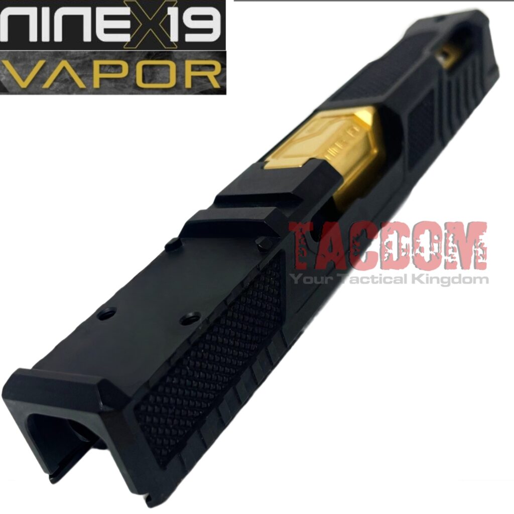 NINEX19 Vapor Ported Slide & Ported GOLD Barrel COMBO – Glock 19 Gen 3 ...