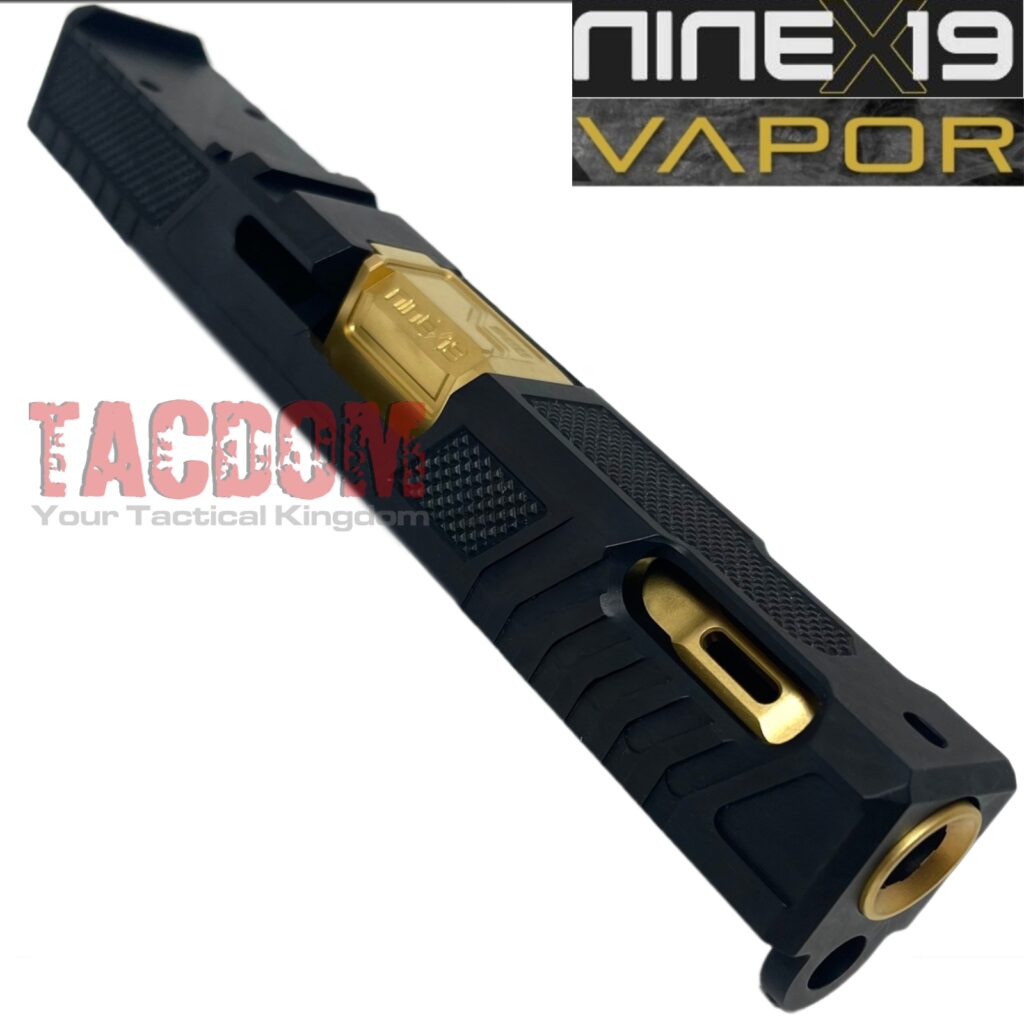 NINEX19 Vapor Ported Slide & Ported GOLD Barrel COMBO – Glock 19 Gen 3 ...