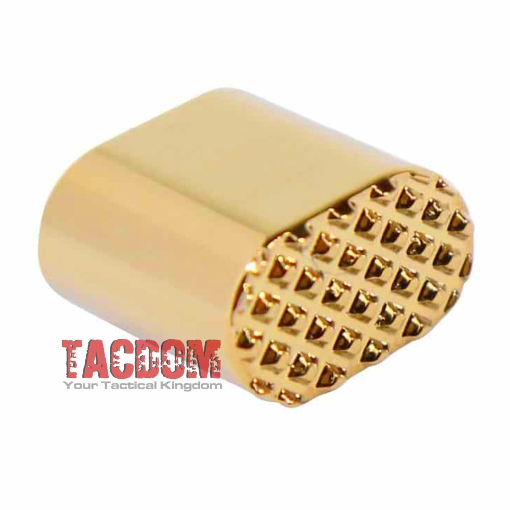 Guntec USA AR15 GOLD PLATED Extended Magazine release catch button – TACDOM