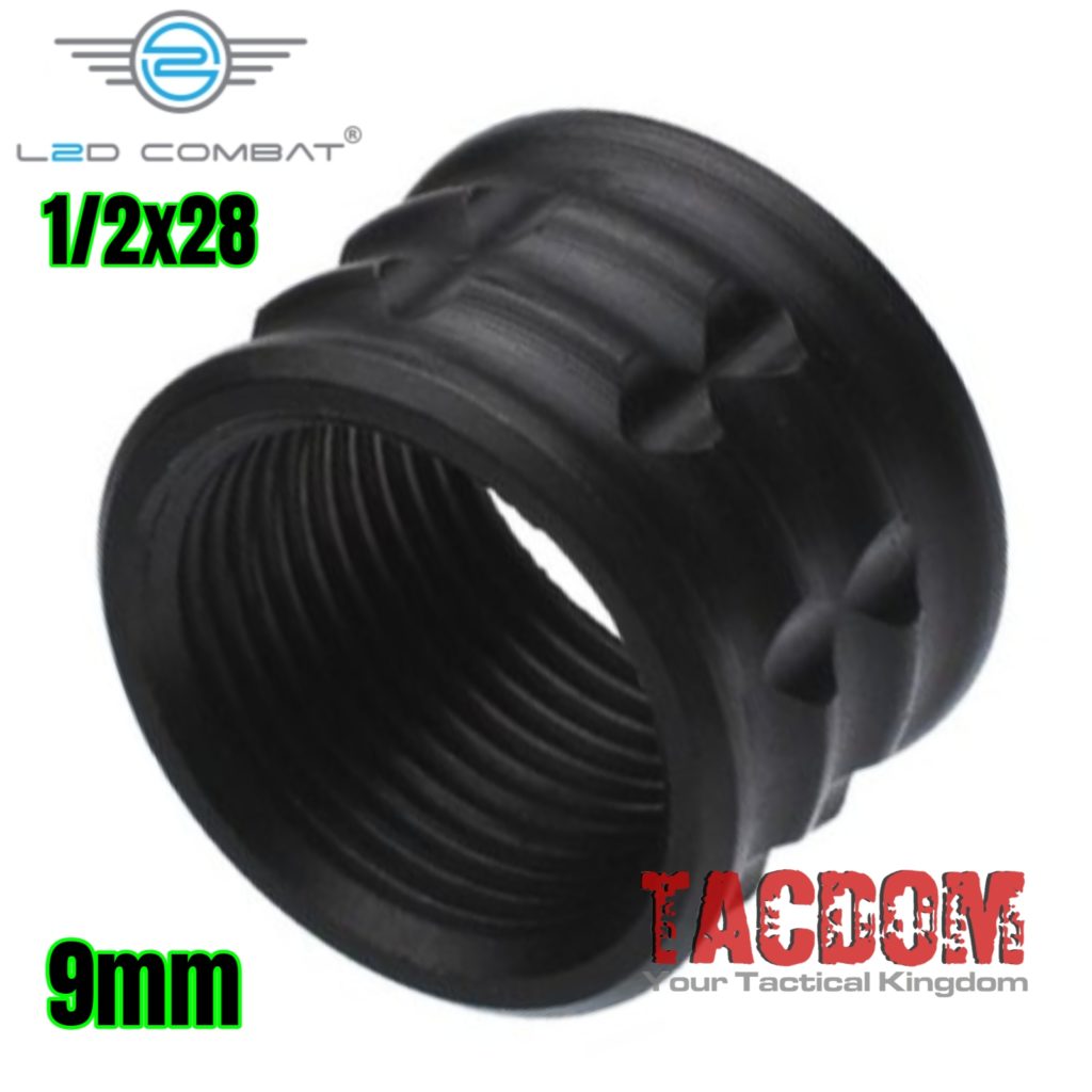 L2D COMBAT Thread Protectors for 9mm Barrels with 1/2×28 Thread Pitch ...