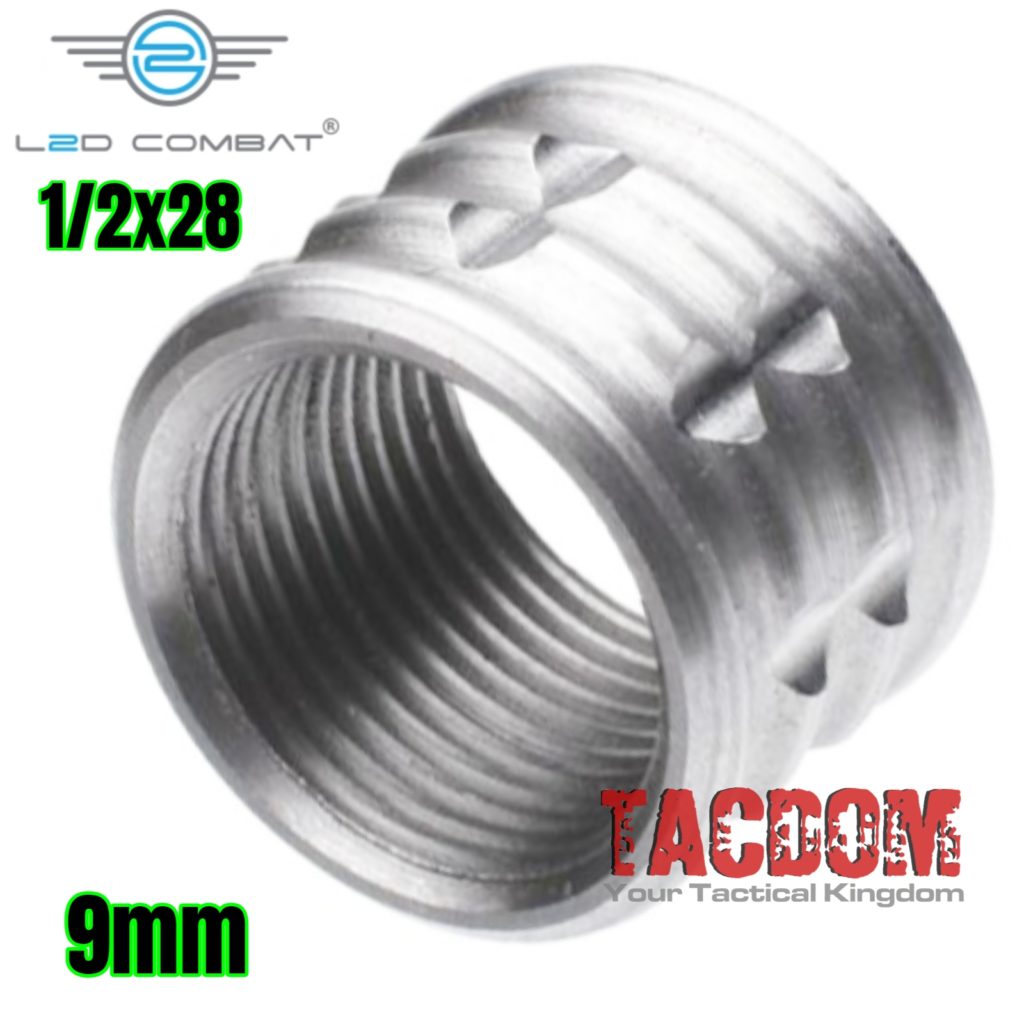 L2D COMBAT Thread Protectors for 9mm Barrels with 1/2×28 Thread Pitch ...