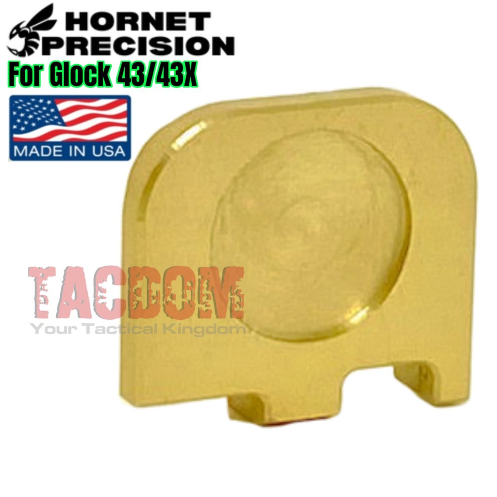 HORNET PRECISION USA GOLD Aluminum Rear Slide Cover End Plate for GLOCK ...