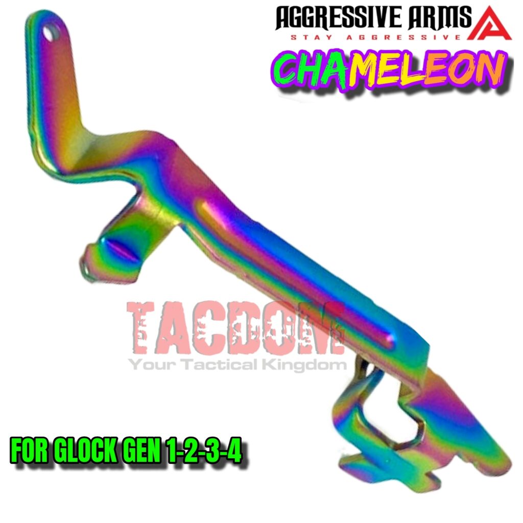 AGGRESSIVE ARMS PVD Rainbow Chameleon Coat Trigger Bar for Glock Gen 1 ...