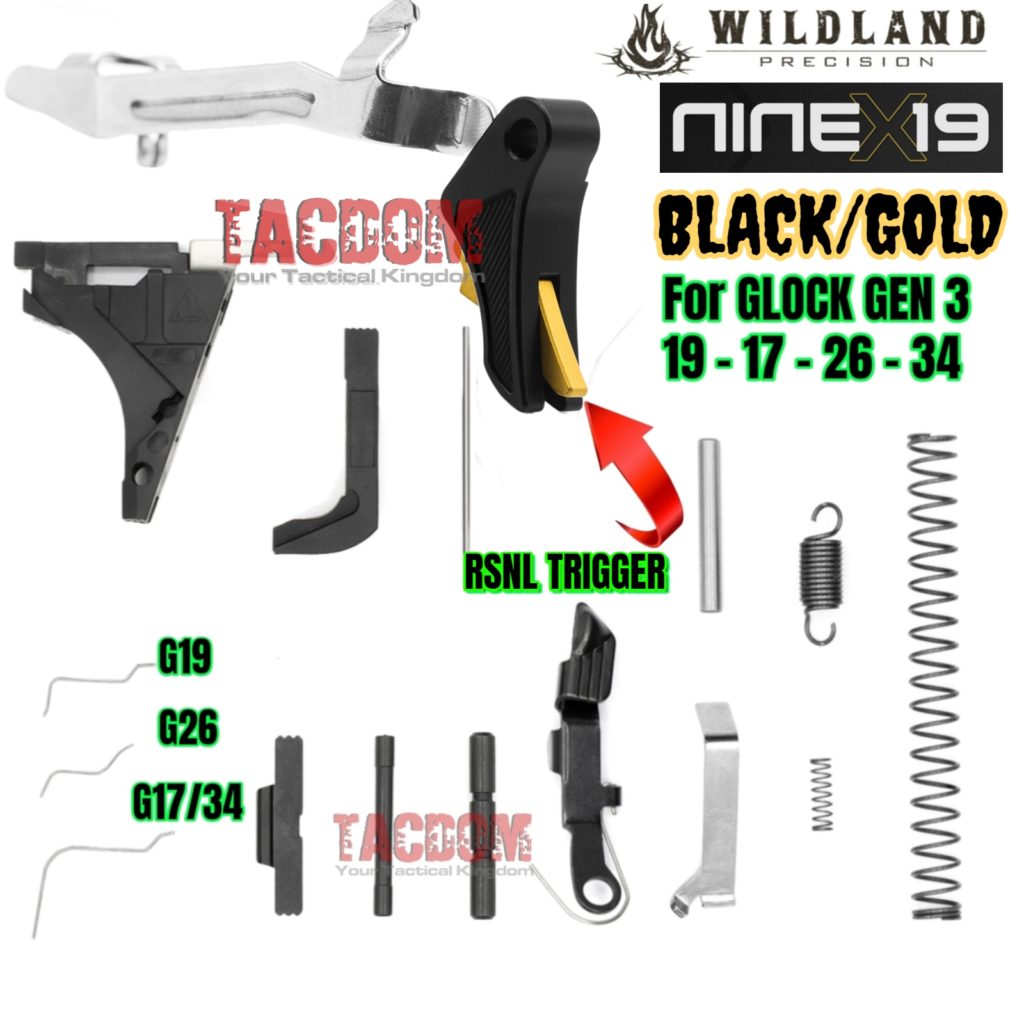 TYRANT DESIGNS CNC FLAT TRIGGER For SIG SAUER P320 GOLD / GOLD – LESS ...