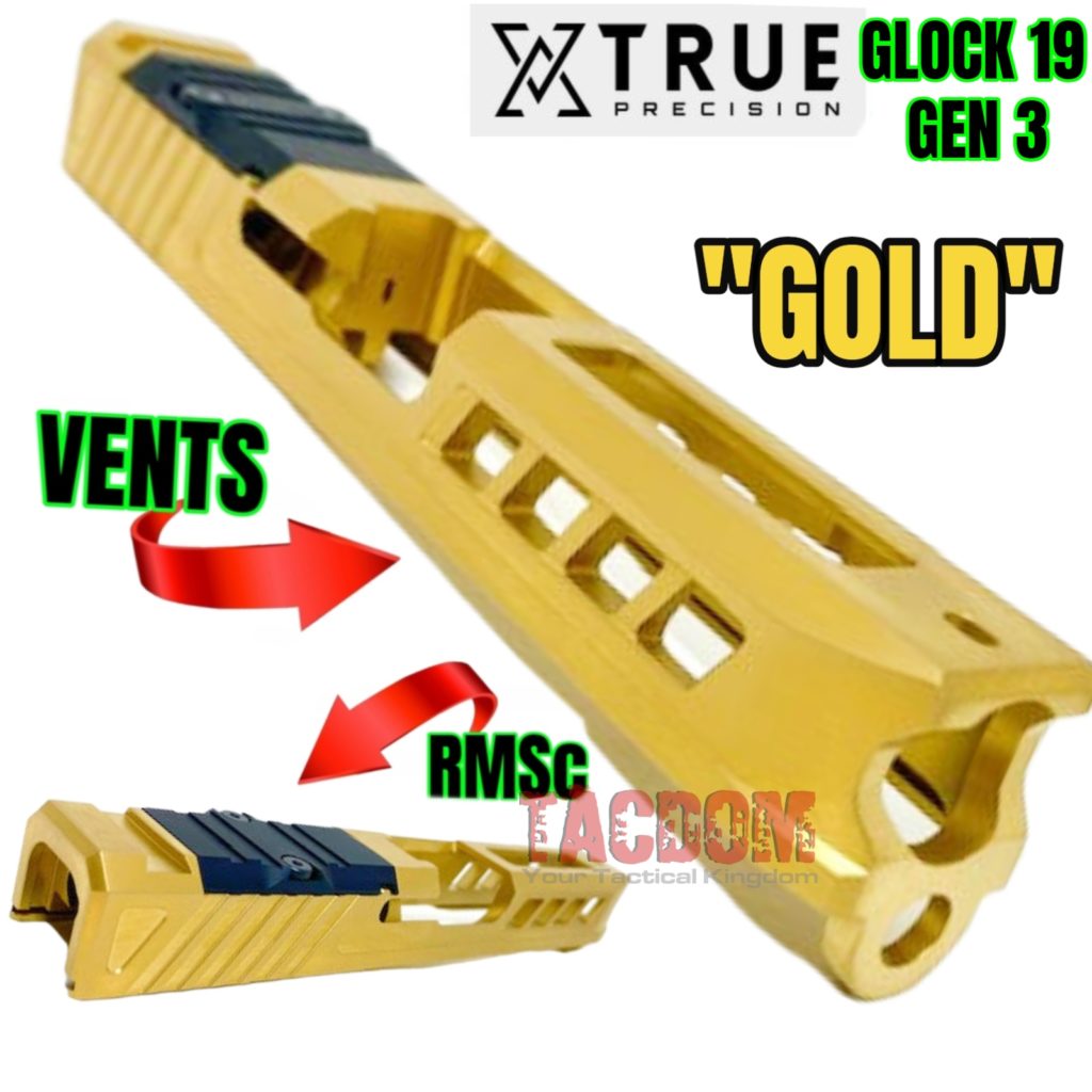 TRUE PRECISION DLC BLACK AXIOM SLIDE for GLOCK 19 and P80 PF940C – RMR ...