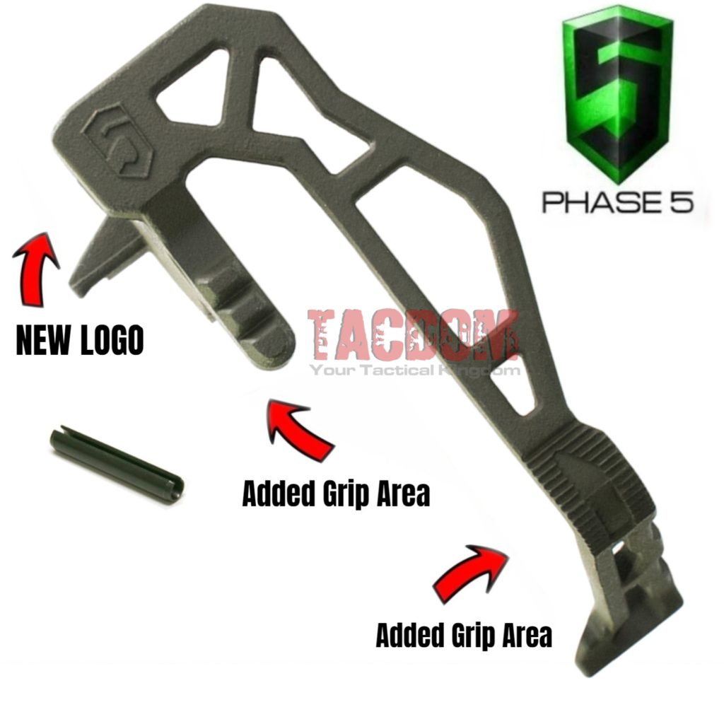 Phase 5 Extended Bolt Release EBRV3 for AR15 FDE – Extended Bolt Catch ...