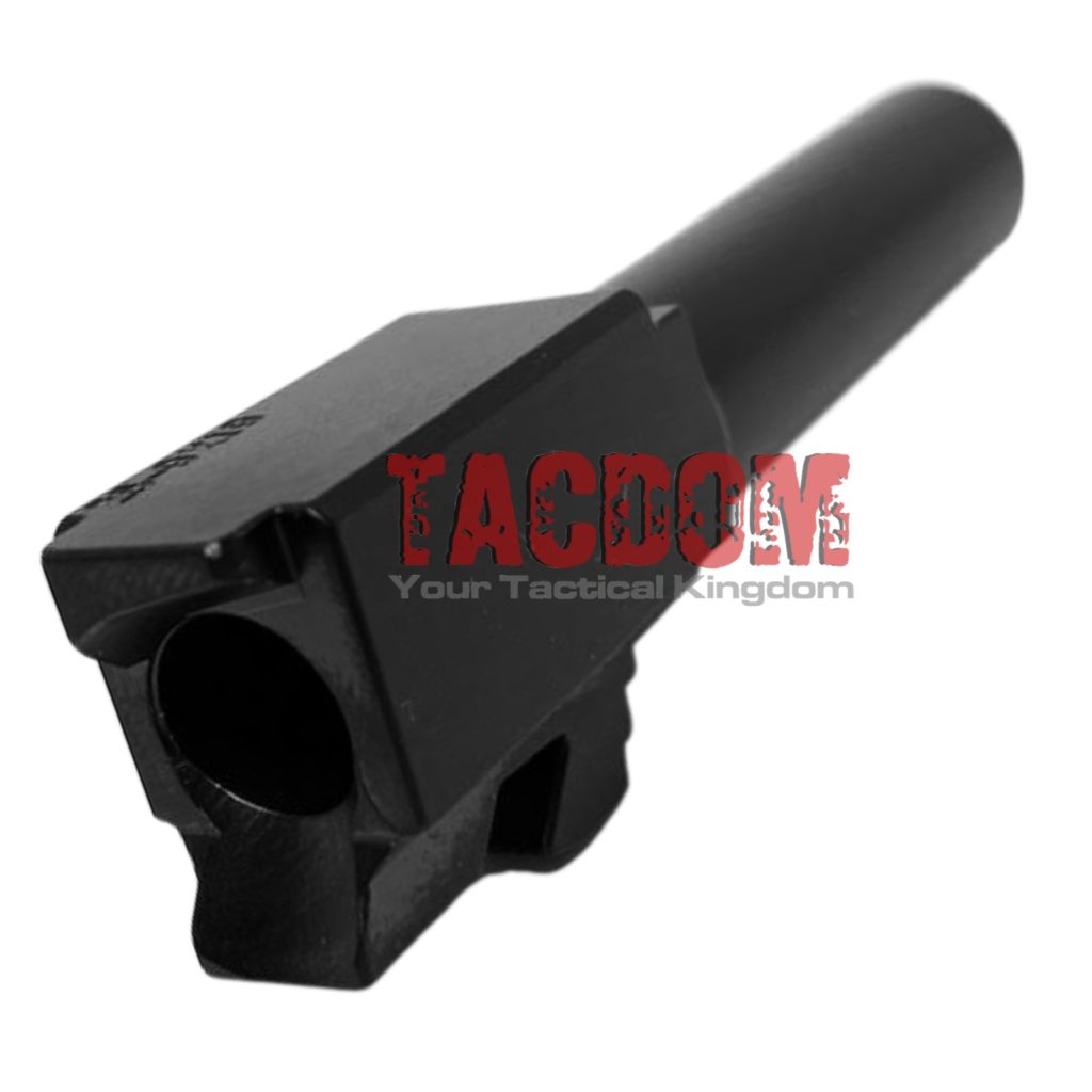 BLACK DLC STAINLESS STEEL FLUSH CROWN Barrel for Glock 26 – Polymer 80 ...