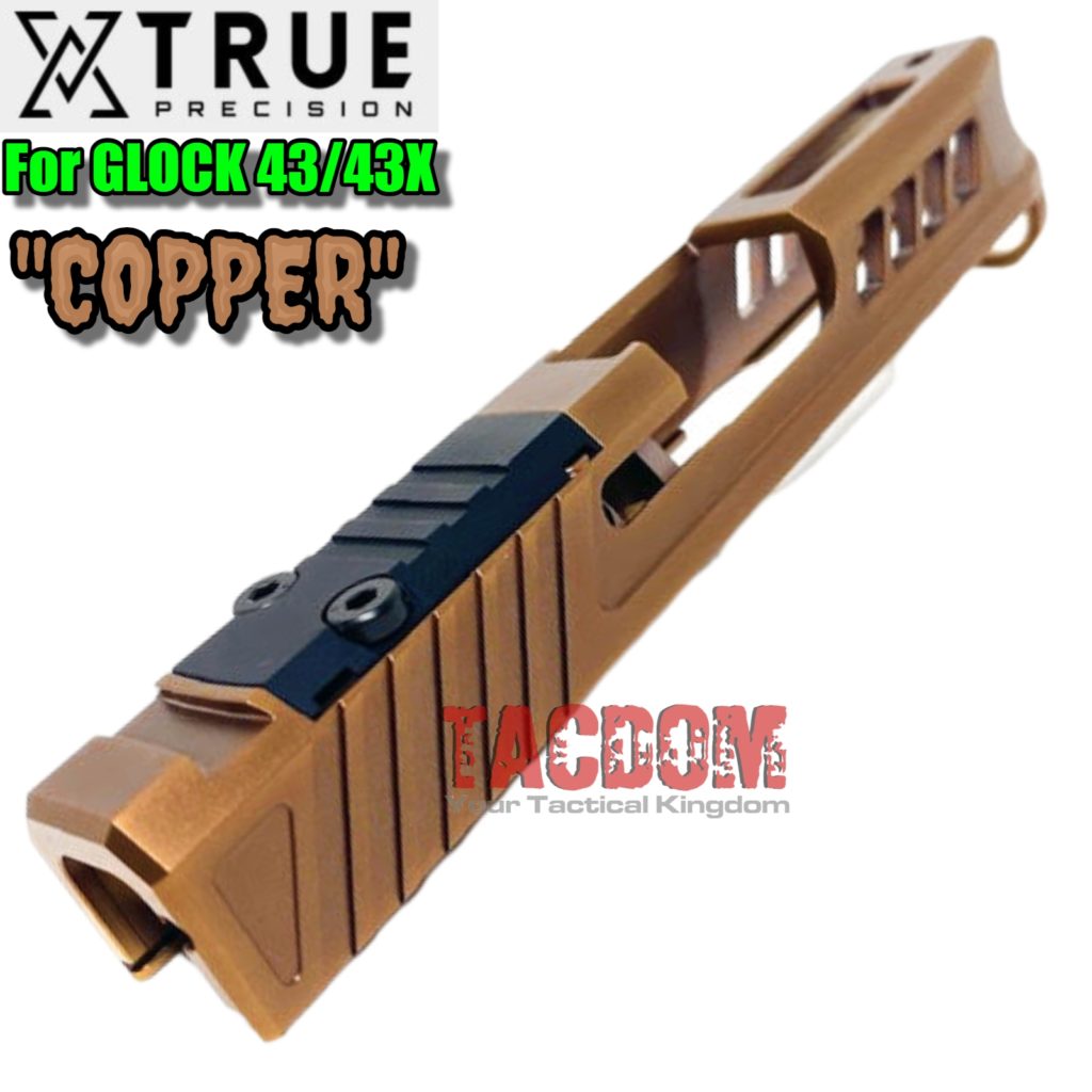 TRUE PRECISION COPPER PVD AXIOM SLIDE for GLOCK PF9SS 43 43X SS80 ...