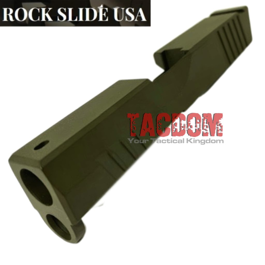 ROCK SLIDE USA RS1 OD GREEN Slide for Glock 43 – Polymer 80 P80 PF9SS ...