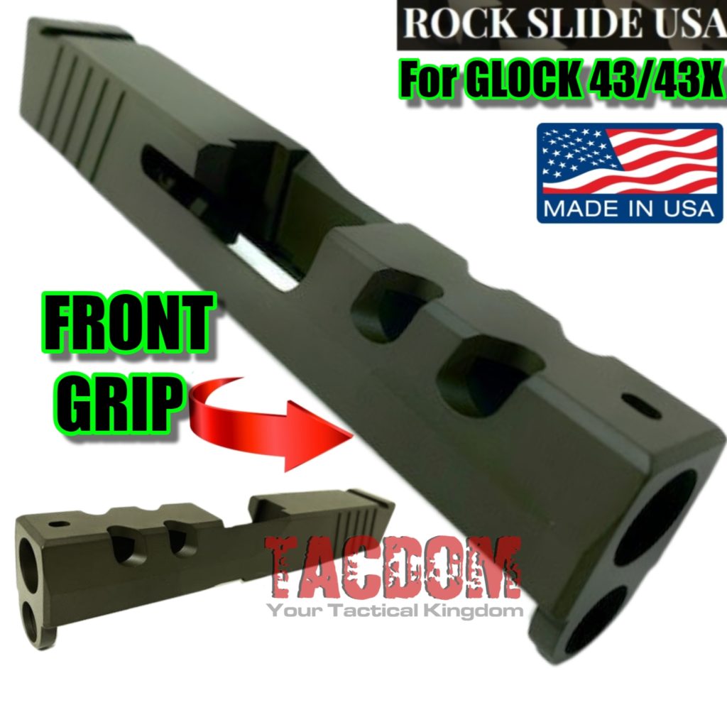 ROCK SLIDE USA RS1 OD GREEN Slide for Glock 43 – Polymer 80 P80 PF9SS ...