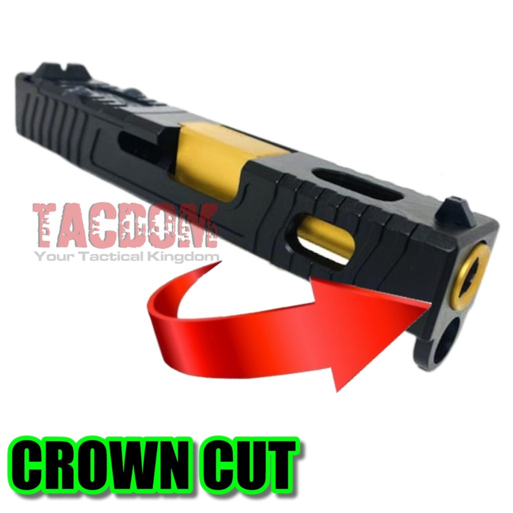 GOLD Titanium Nitride TIN STAINLESS STEEL FLUSH CROWN Barrel for Glock ...