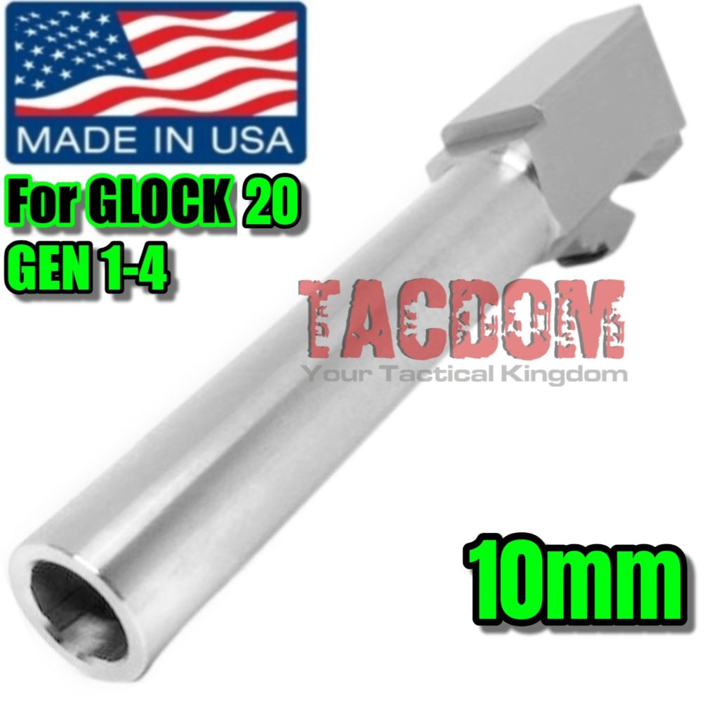 MATCH GRADE 416R STAINLESS STEEL 10mm RIFLED Barrel for Glock 20 and ...