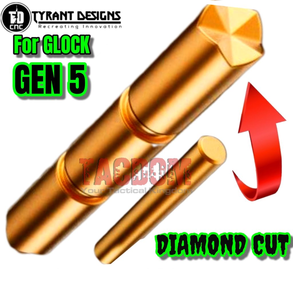 TYRANT DESIGNS CNC BLACK Stainless Steel Pin Kit For Glock Gen 5 ...