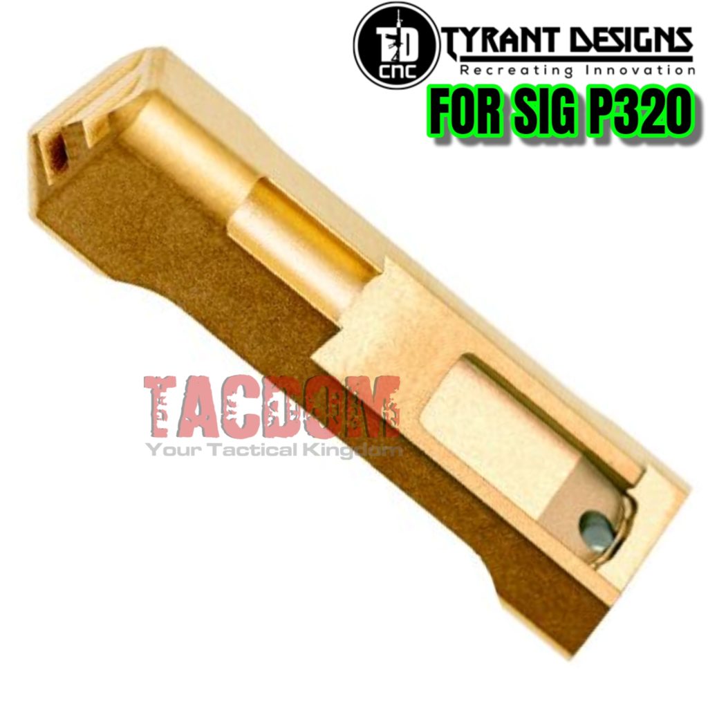 TYRANT DESIGNS CNC EXTENDED Magazine Catch Release for SIG P320 GOLD ...