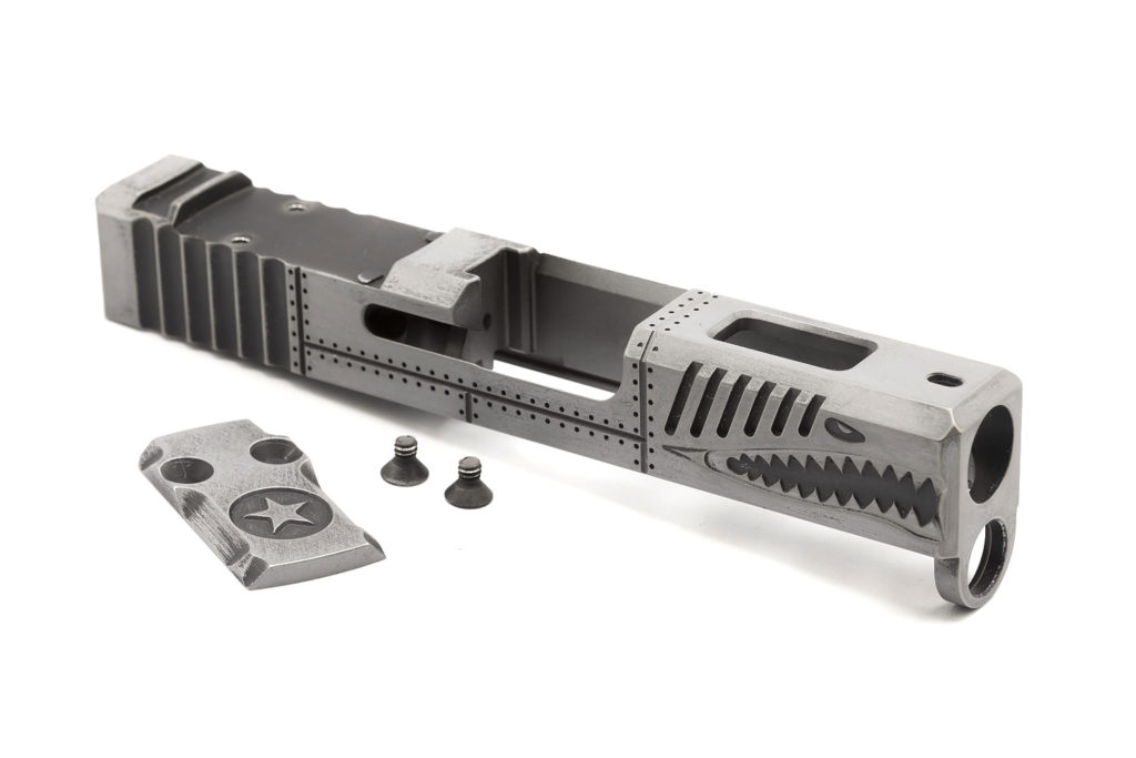 STEEL CITY ARSENAL [ P40 Warhawk ] Slide for Glock 48 Battleworn Gray ...