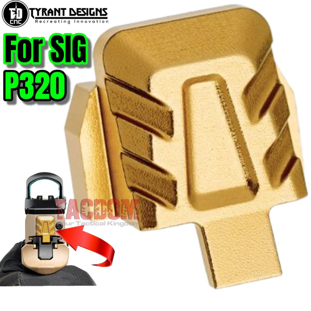 TYRANT DESIGNS CNC REAR SLIDE CAP COVER for SIG P320 BLACK – TACDOM