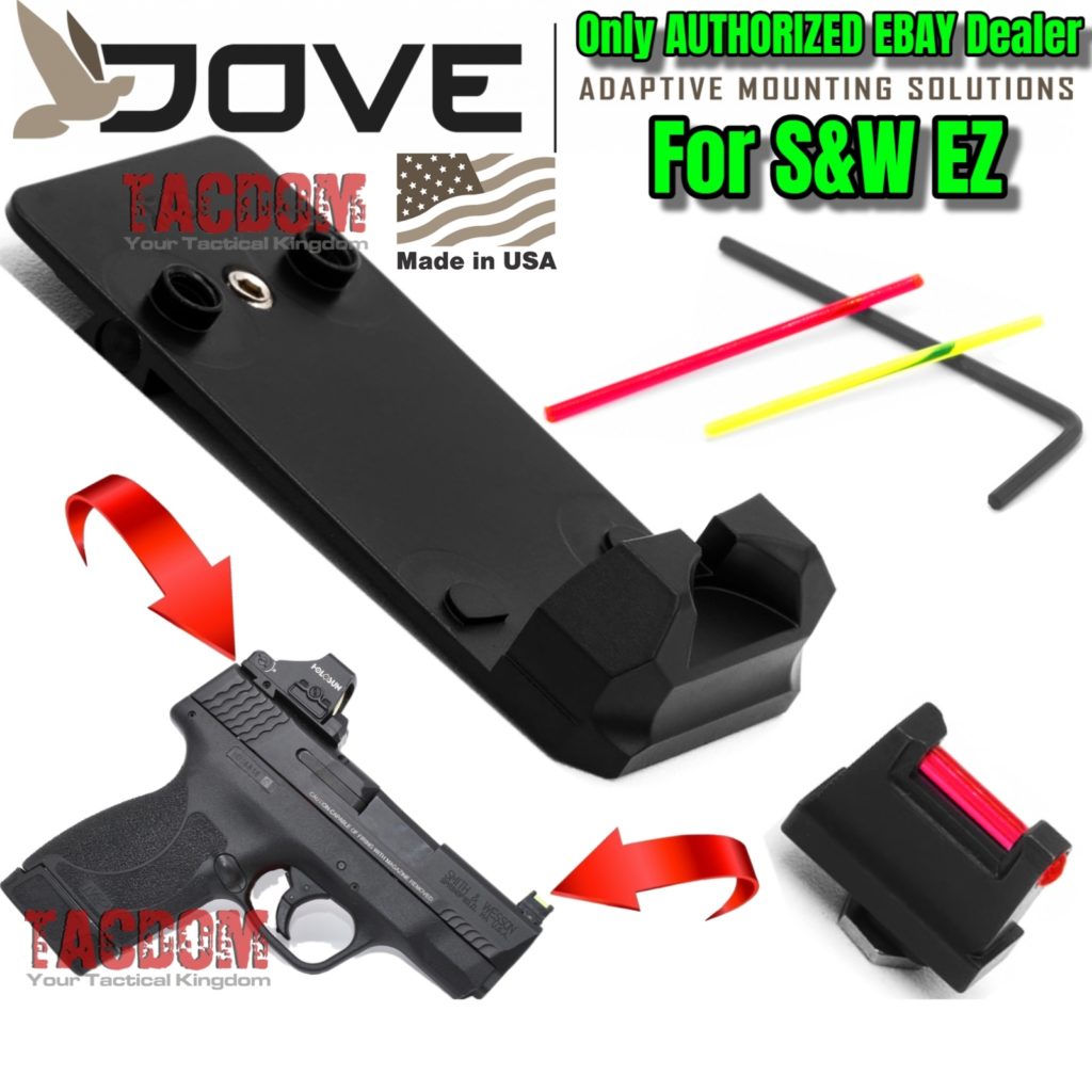 DOVE Mounting Solutions for S&W M&P / SHIELD RMSc Slide Sight Adapter ...