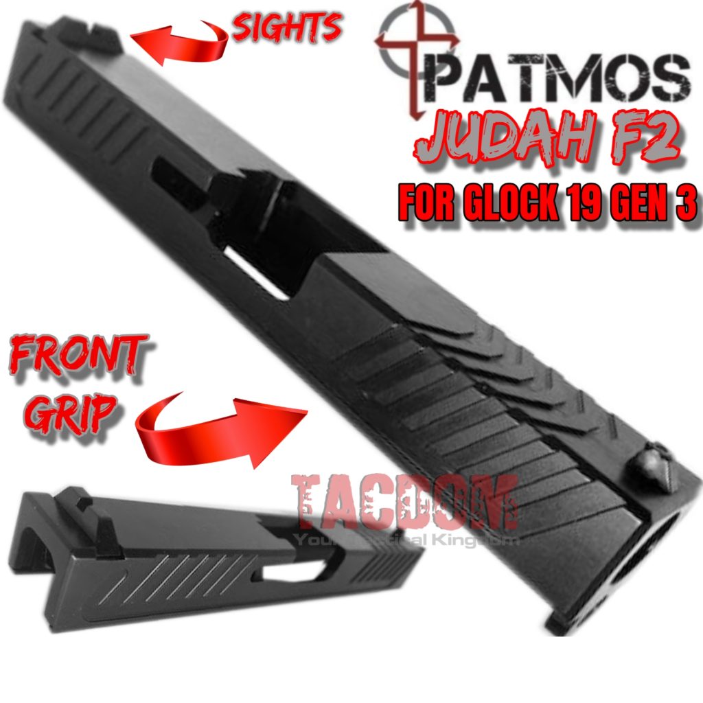 PATMOS Arms F2 JUDAH slide WITH SIGHTS for Glock 17 Polymer 80 PF940C ...