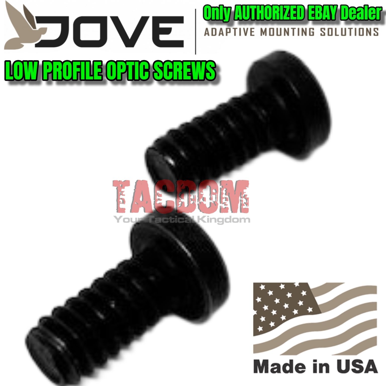 DOVE Mounting Solutions Low Profile Optic Screw pack for the DOVE DOT ...