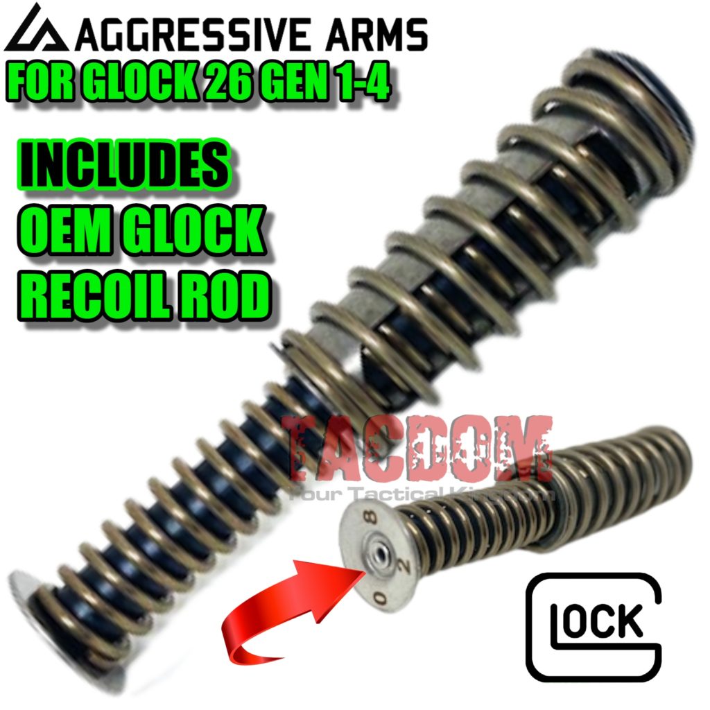 AGGRESSIVE ARMS USA Upper Slide Part Kit for Glock 26 GEN 1-4 P80 ...